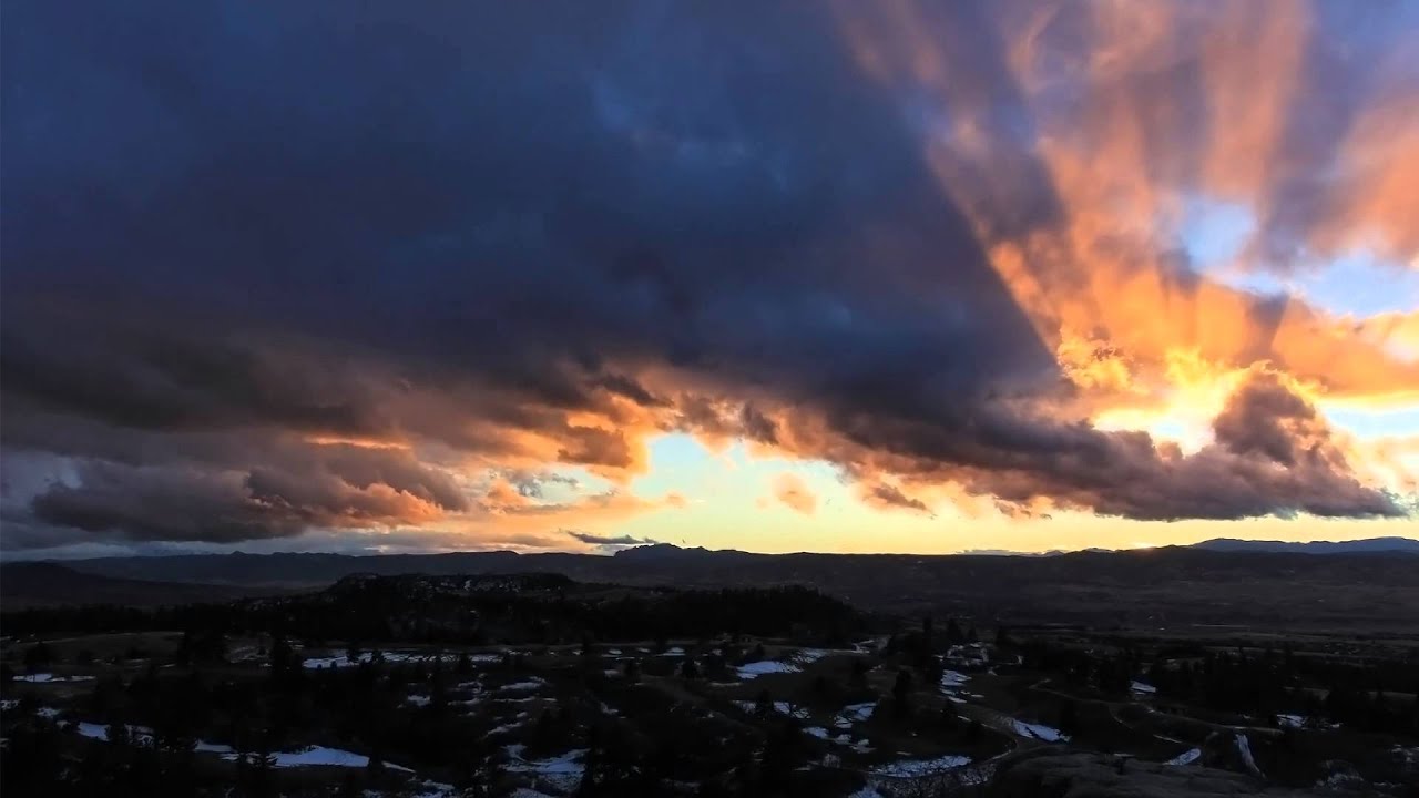 Sunset in Castle Rock, Colorado - YouTube