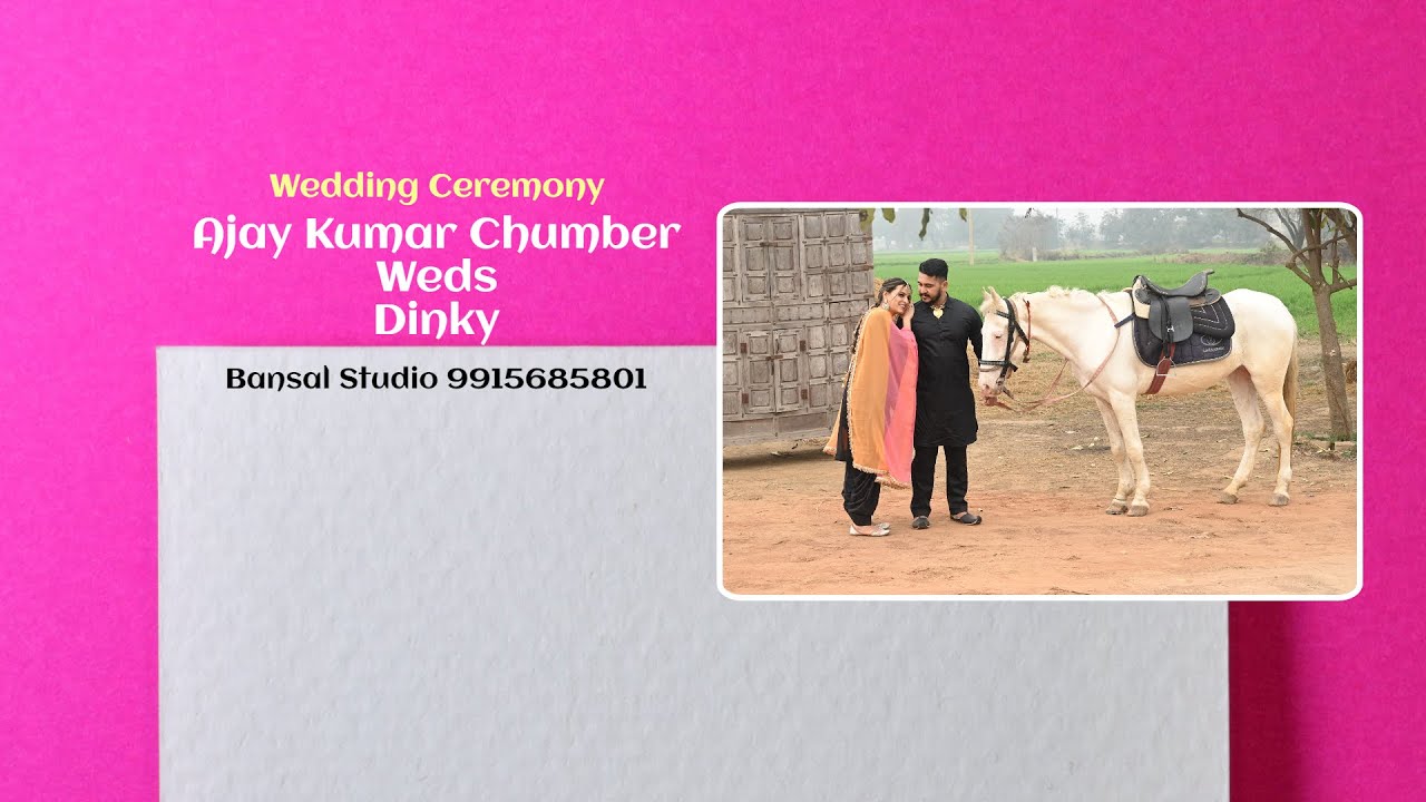 Wedding Ceremony || Ajay Kumar Chumber Weds Dinky || Bansal Studio ...