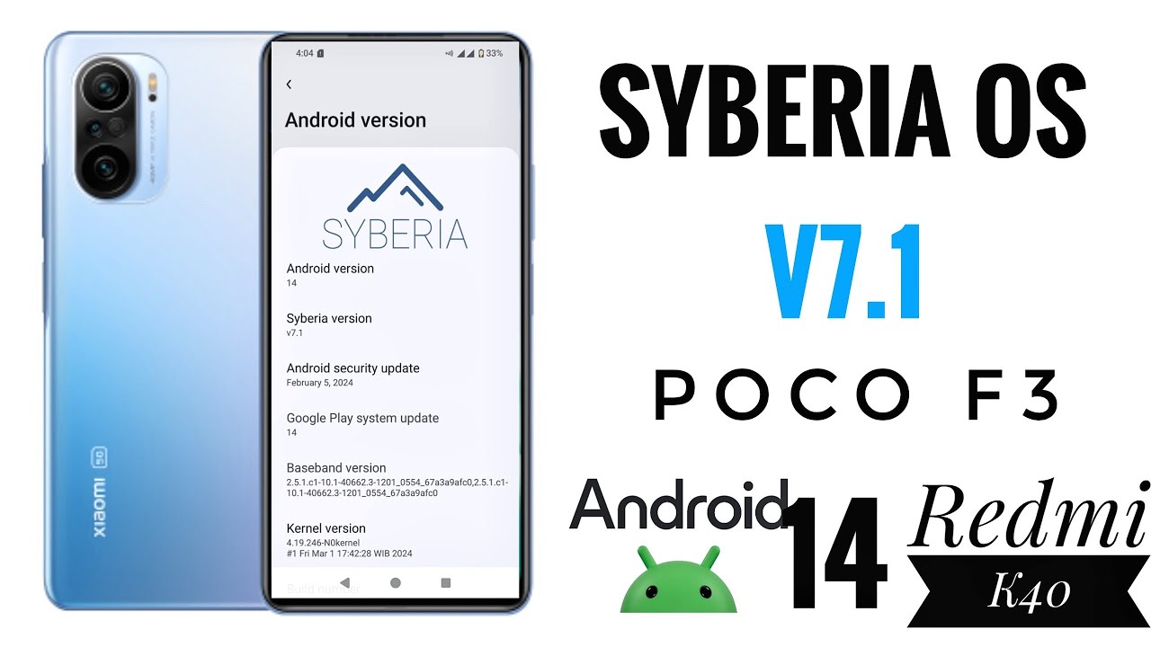 Syberia OS v7.1 Official A14 MI 11X Poco F3 Redmi K40 Alioth Aliothin - YouTube