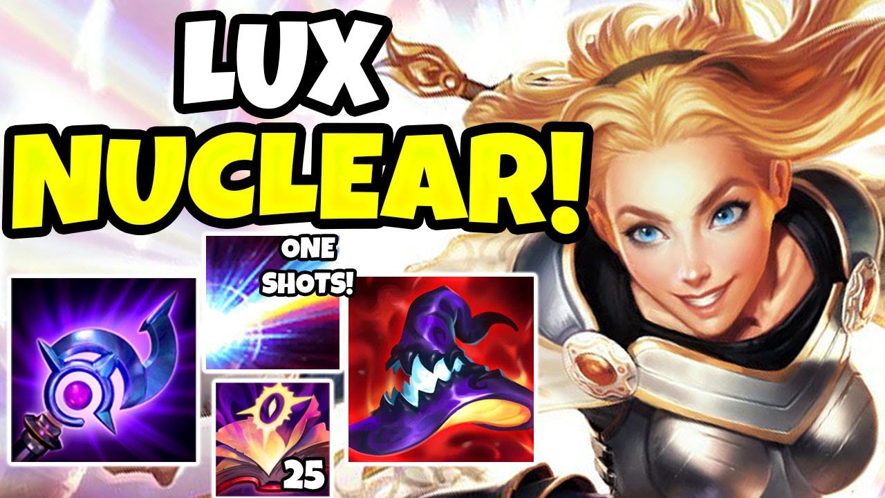😱 APRENDE A JUGAR LUX SUPPORT NUCLEAR SEASON 13 | DAÑO SIN SENTIDO! *MUEREN DE UNA R* - YouTube