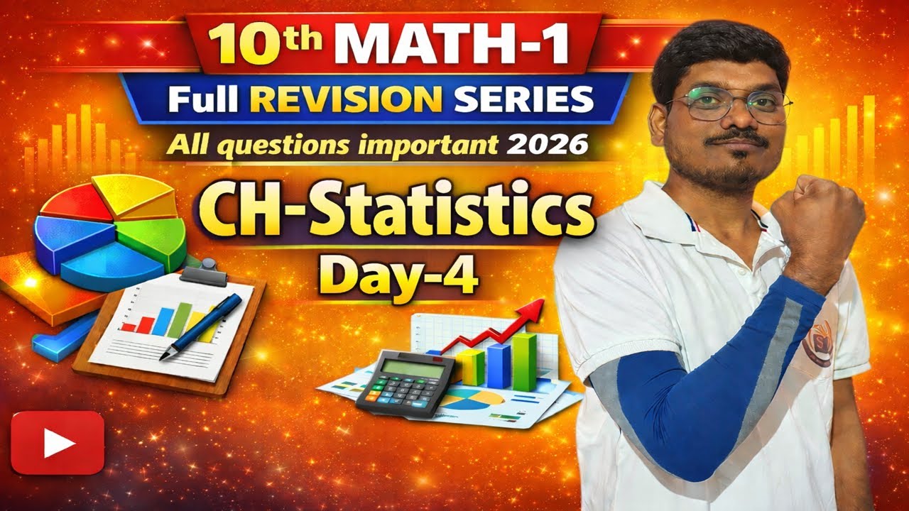 10th Math-1 | Statistics | Full Revision Series | All Questions ...
