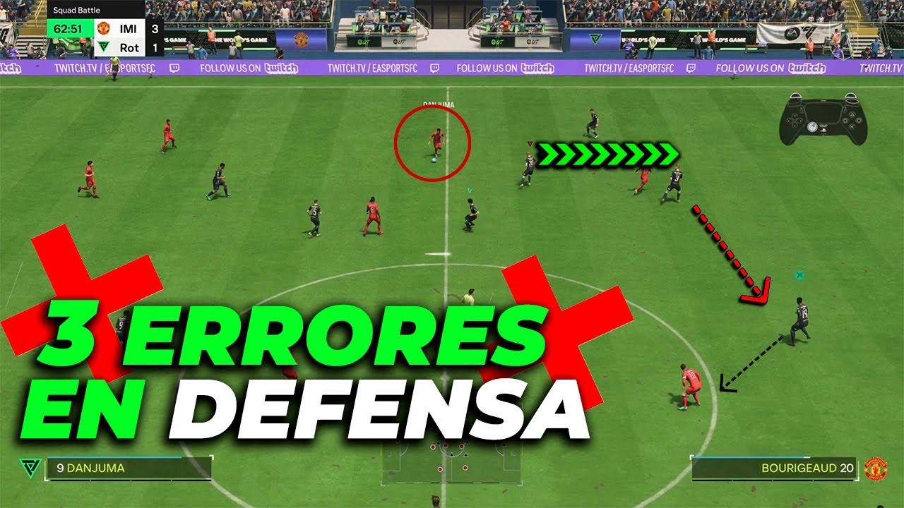 3 ERRORES QUE NO DEBES COMETER EN DEFENSA EA FC 24 | COMO DEFENDER ...