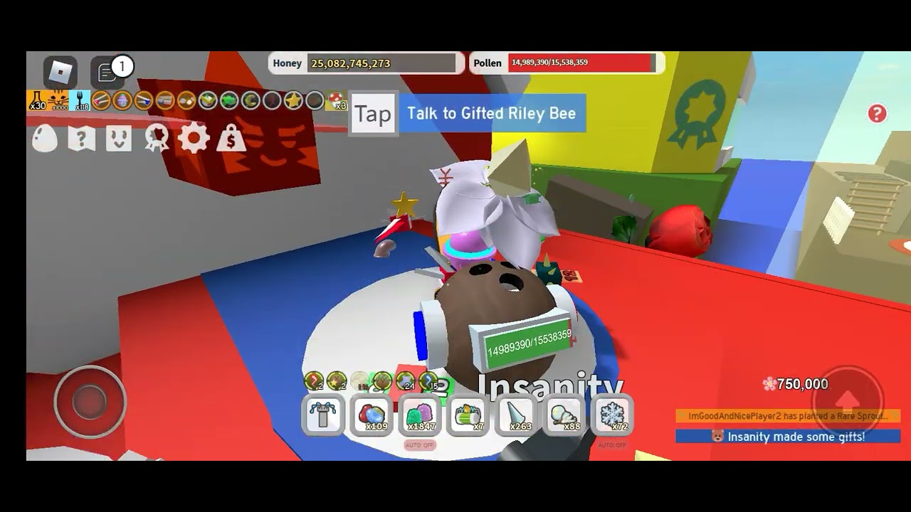 finishing riley bee's 50th quest | bee swarm simulator - YouTube