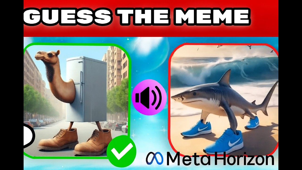 playing guess the meme in meta horizon - YouTube