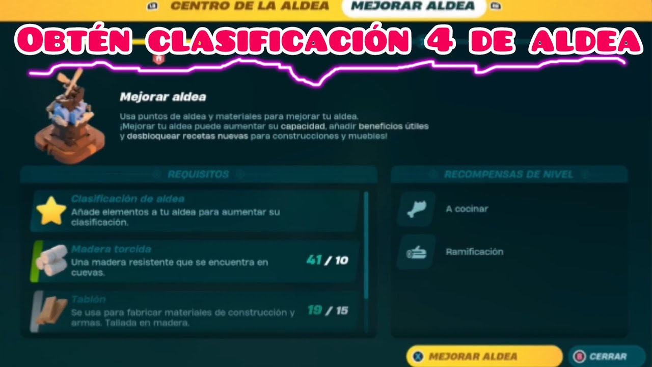 OBTÉN UNA CLASIFICACIÓN 4 DE ALDEA EN UN MUNDO DE SUPERVIVENCIA ...