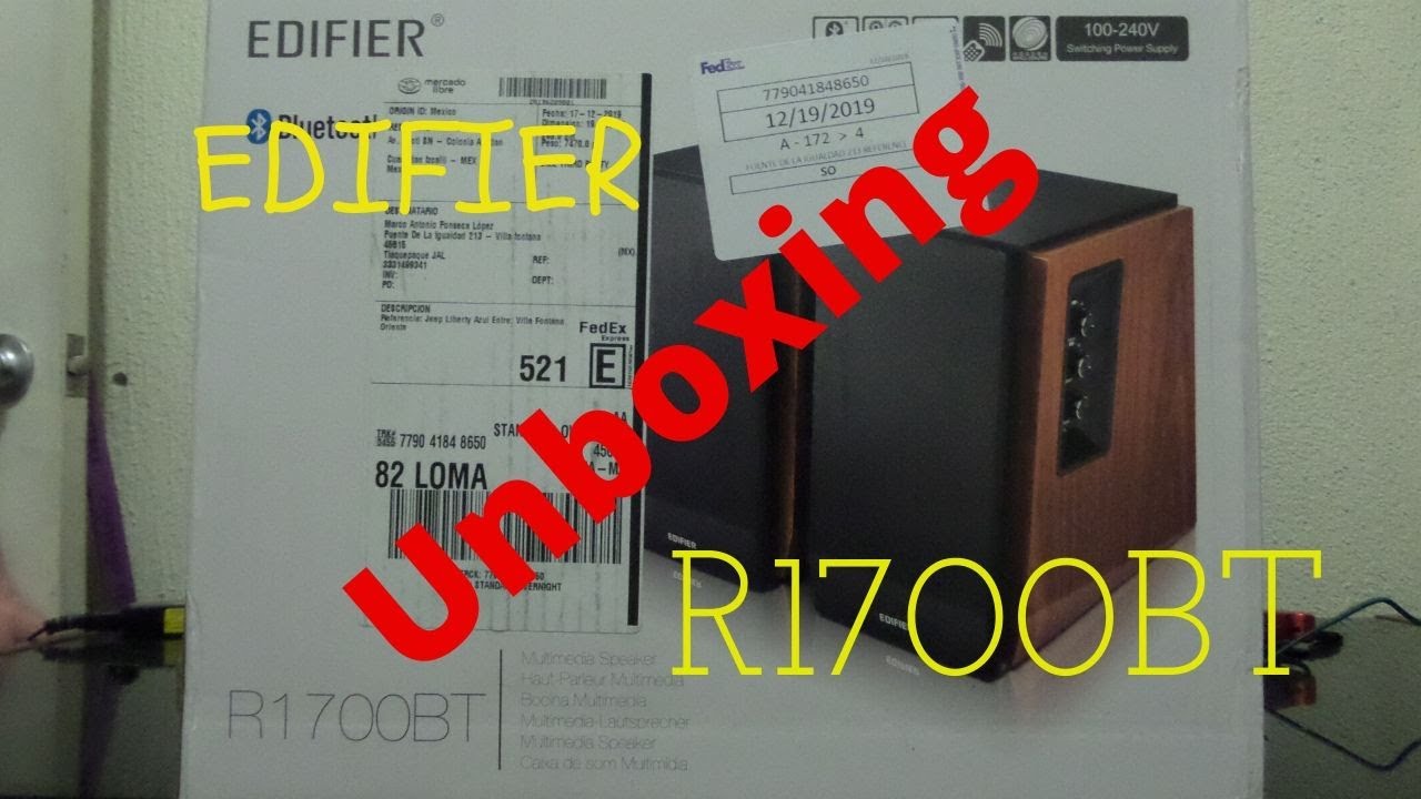 EDIFIER 1700BT - UNBOXING - MONITORES - ! - YouTube