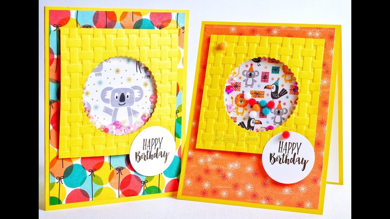 How to make a Shaker Card ~ Step by Step - YouTube