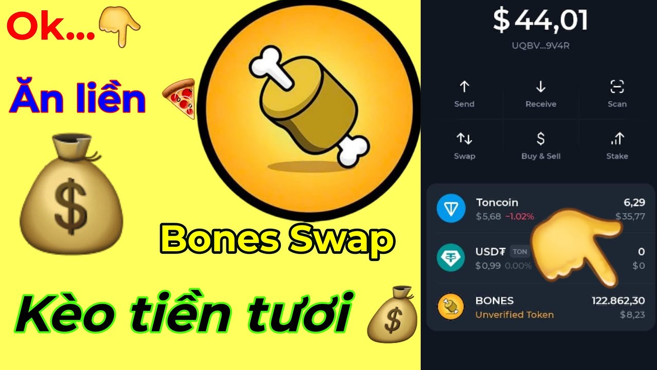 ( Đã Scam )Bones Swap kèo ăn tiền tươi mới ra ,mọi người tranh thủ khai ...