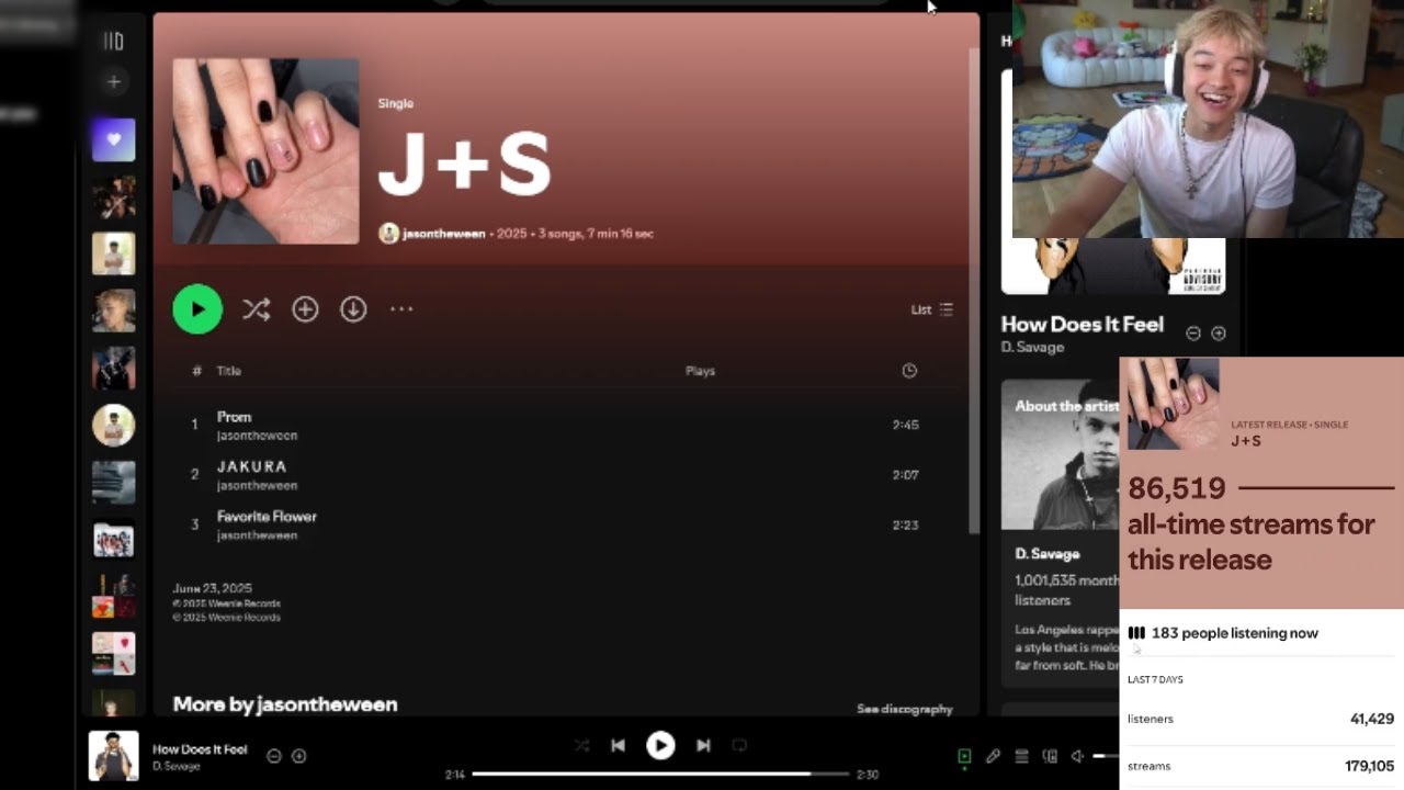 Jason Reveals His NEW Spotify EP With Sakura Songs! - YouTube