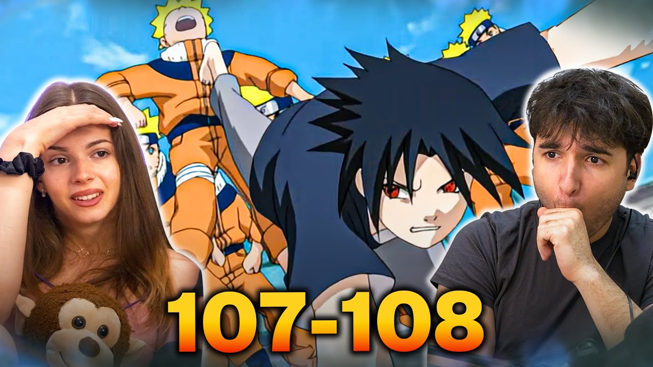 SASUKE FIGHTS NARUTO!!🔥 Naruto Episodes 107 & 108 REACTION! - YouTube