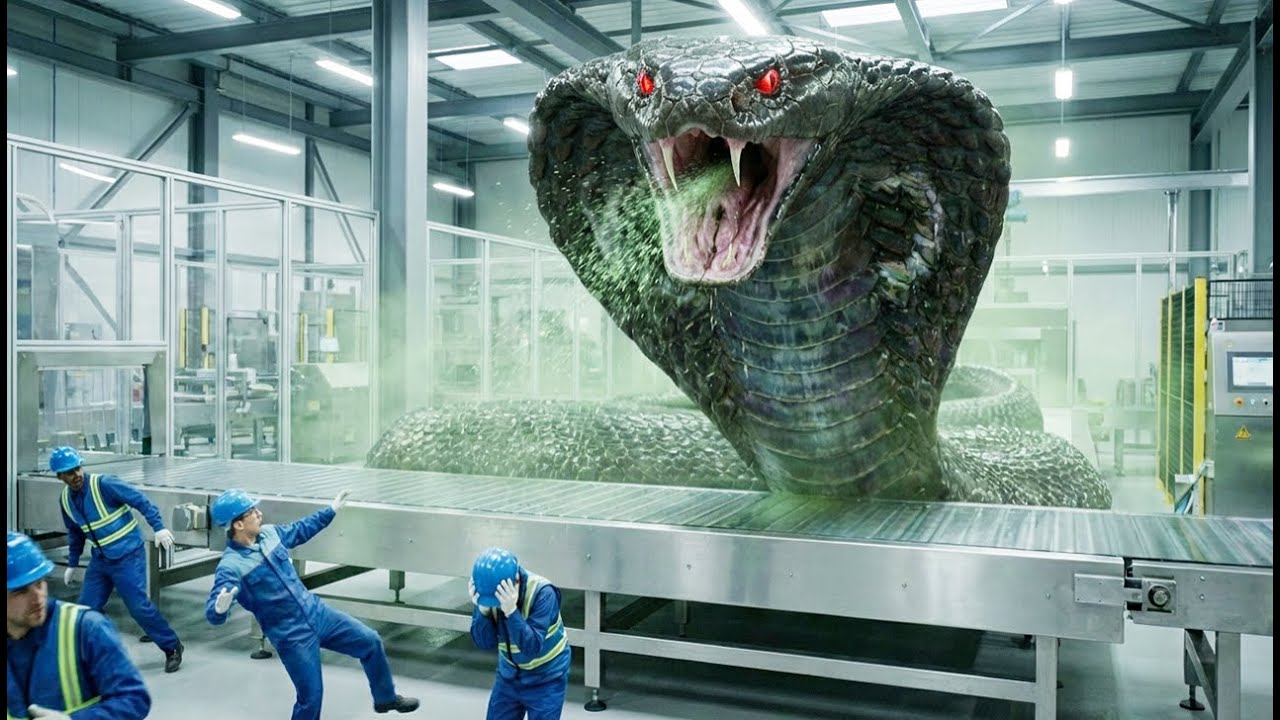 Deadly Spitting Cobra Farm: Mass Venom Extraction & Defense Compound ...