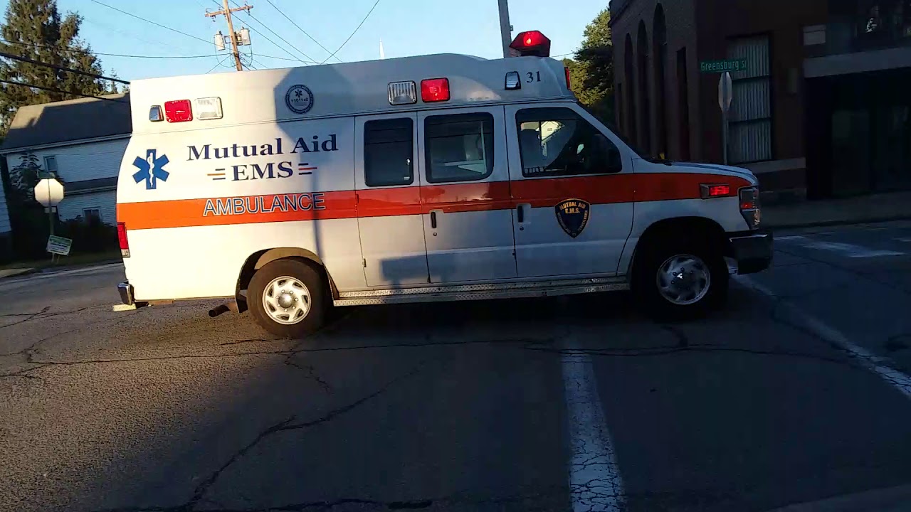 Mutual Aid Ambulance Responding Code 3 - YouTube