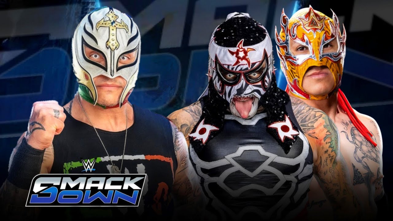 Rey Mysterio vs Penta & Rey Fenix Full Match WWE SmackDown Highlights ...