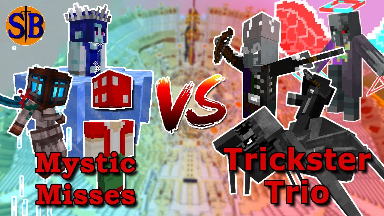 Mystic Misses vs Trickster Trio | Minecraft Mob Battle - YouTube