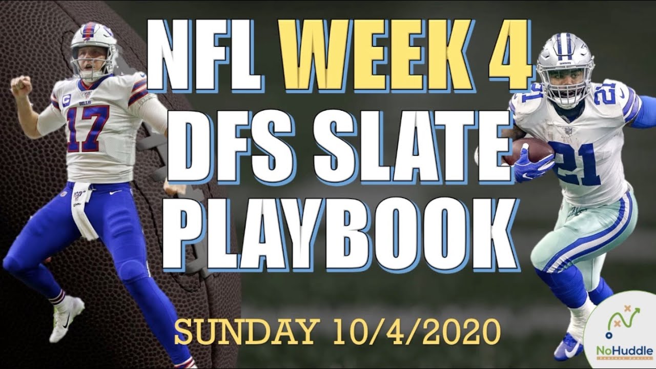 NFL WEEK 4 DFS | PLAYBOOK | PICKS - YouTube