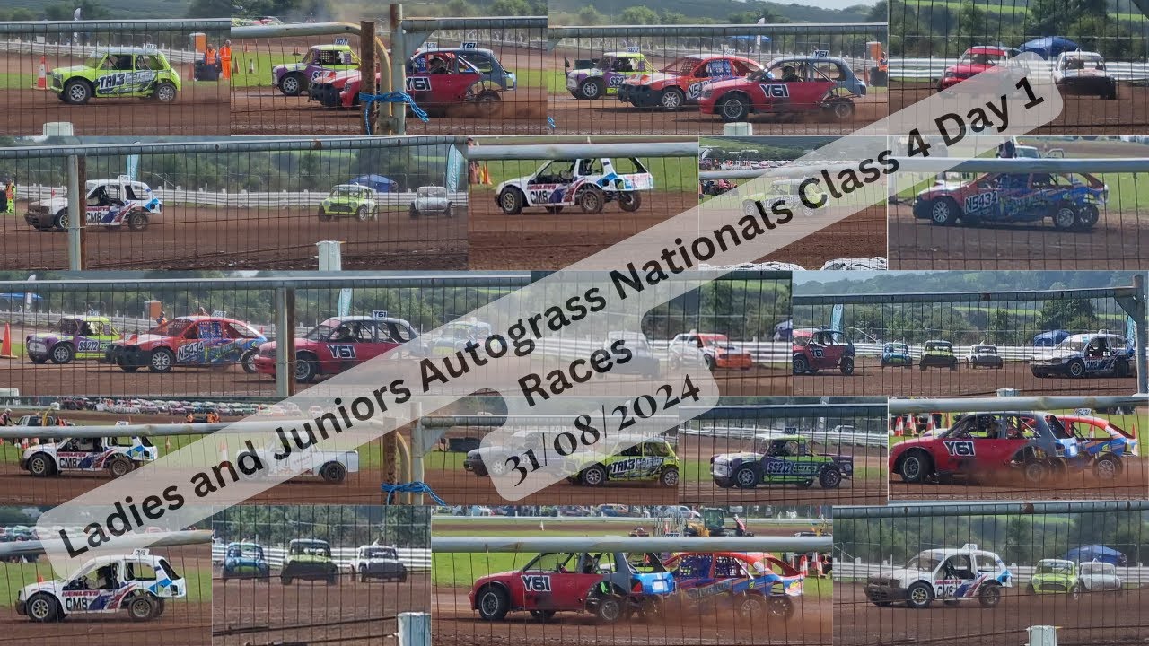 Ladies and Juniors Autograss Nationals Class 4 Day 1 Compilation 31st ...