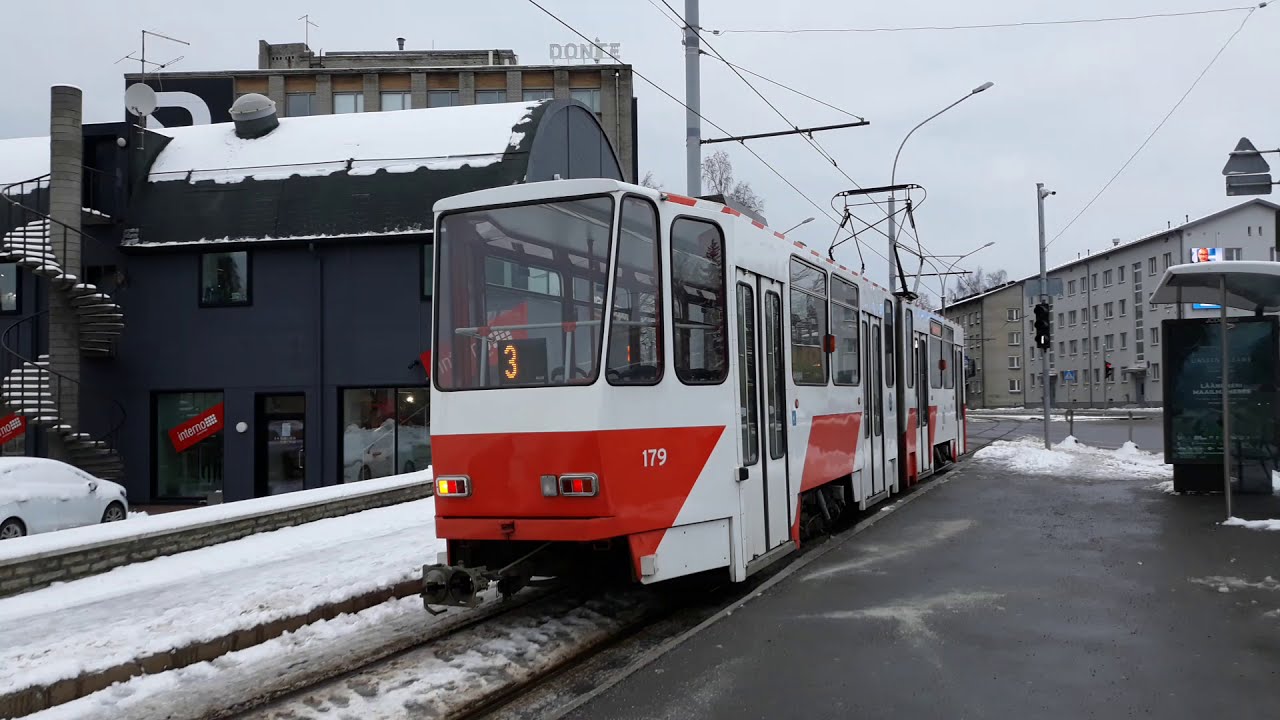 tallinn tatra kt4d 179 marsruut 3 - YouTube