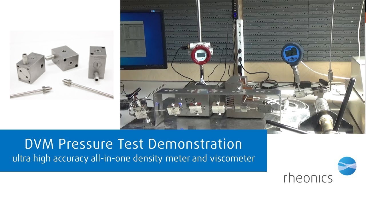 DVM Demo | Density viscosity HPHT pressure test - YouTube