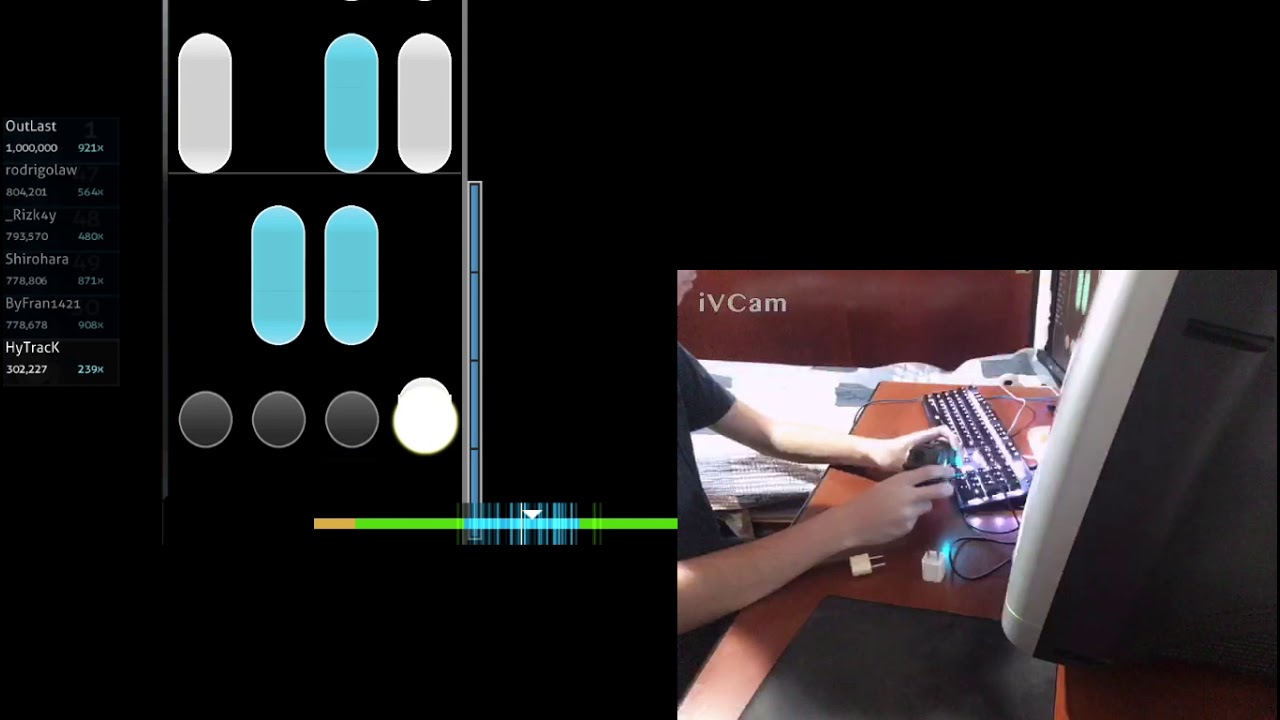 osu!mania with a ps4 controller - YouTube