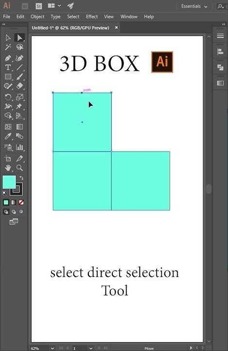 How to create 3D Box Quickly in Adobe illustrator #Shorts - YouTube