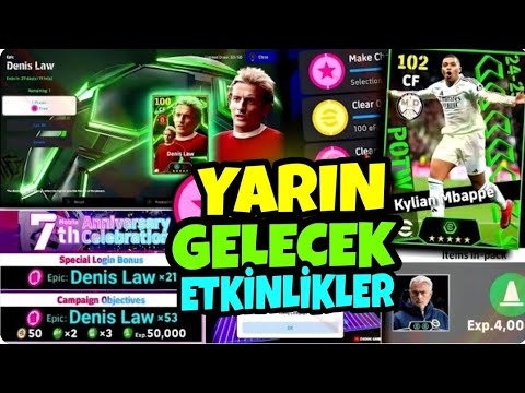 YARIN GELECEK ETKİNLİKLER ! BEDAVA DENİS LAW ! YENİ KAMPANYALAR ...