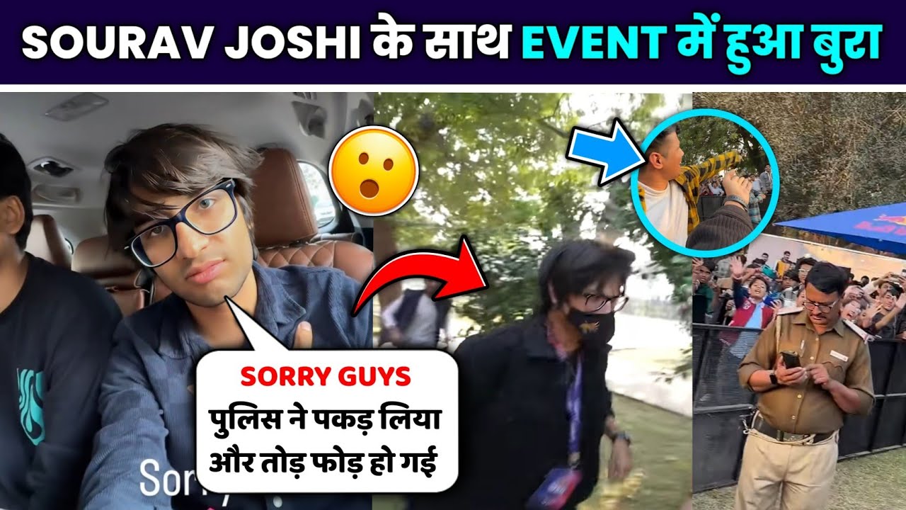 Sourav Joshi With Something Very Bad in Mumbai Event 😳|| Sourav Joshi ...