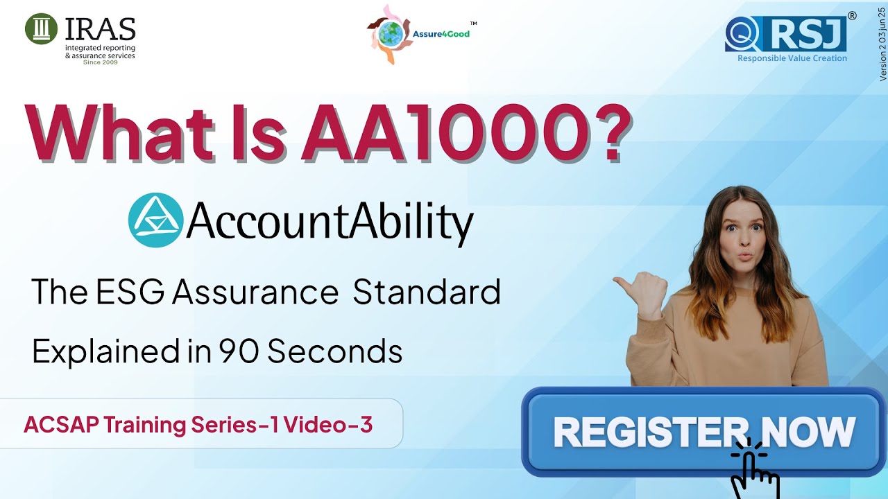 🔍 What Is AA1000? The ESG Assurance Gold Standard - YouTube