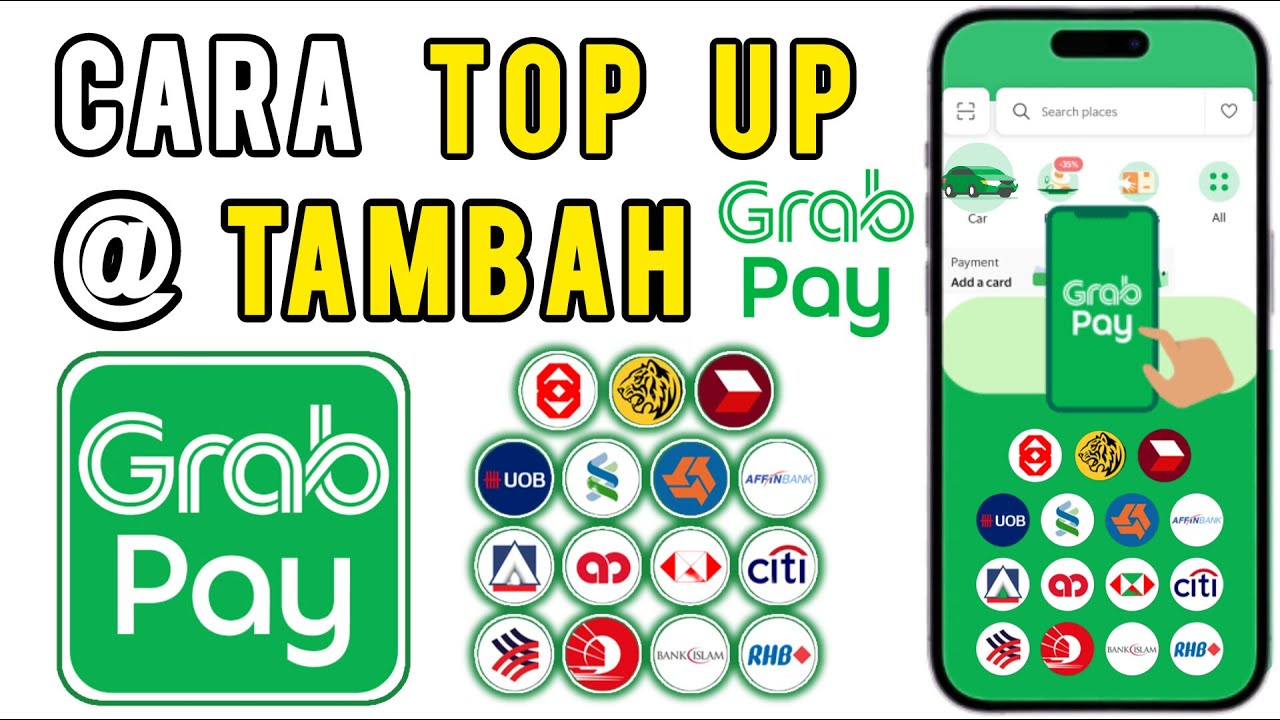 Cara Top Up GrabPay - YouTube