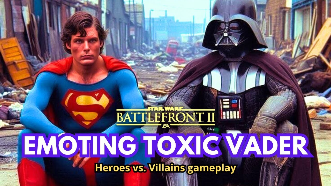 Emoting Toxic Vader - Star Wars Battlefront 2 - HvV gameplay - YouTube