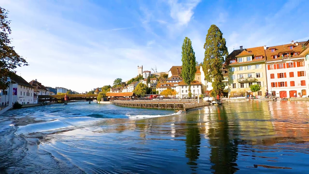 Beautiful City across the River 4K - YouTube