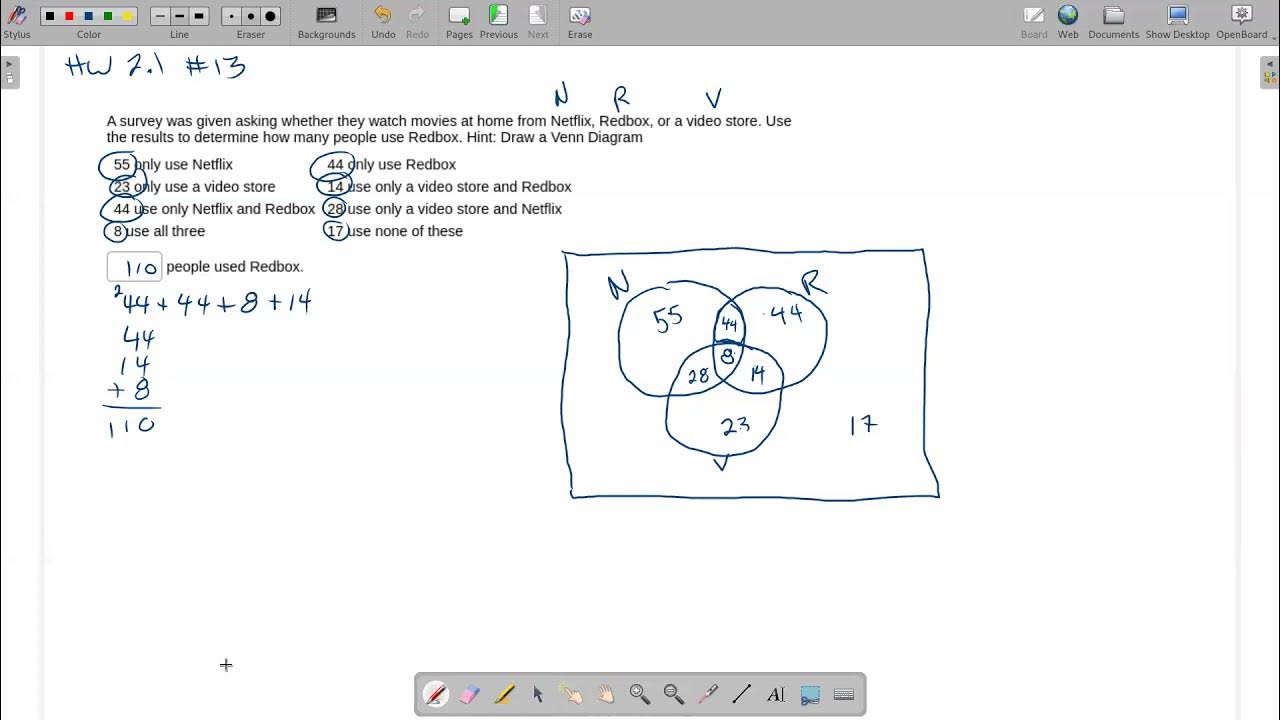 MfEST 1 Section 2.3 HW Three Set Problem - YouTube