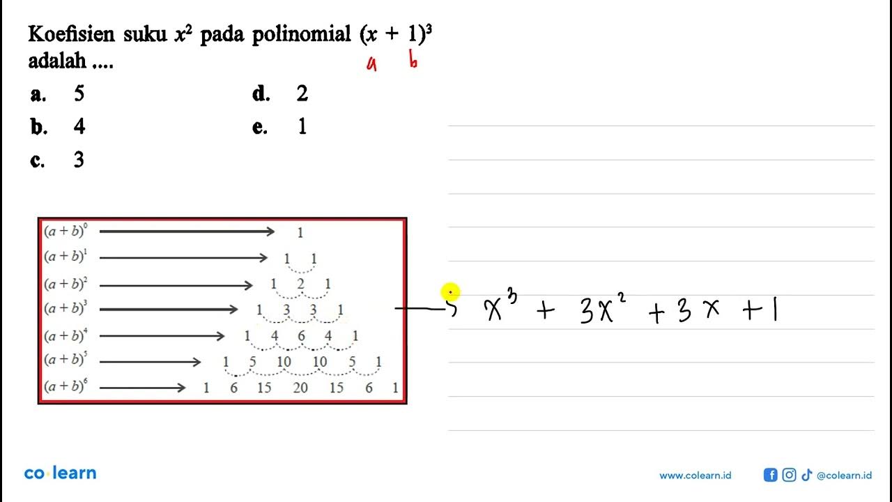 koefisien-suku-x-2-pada-polinomial-x-1-3-adalah-youtube