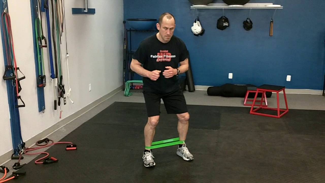 Lateral Steps with Mini Band - YouTube