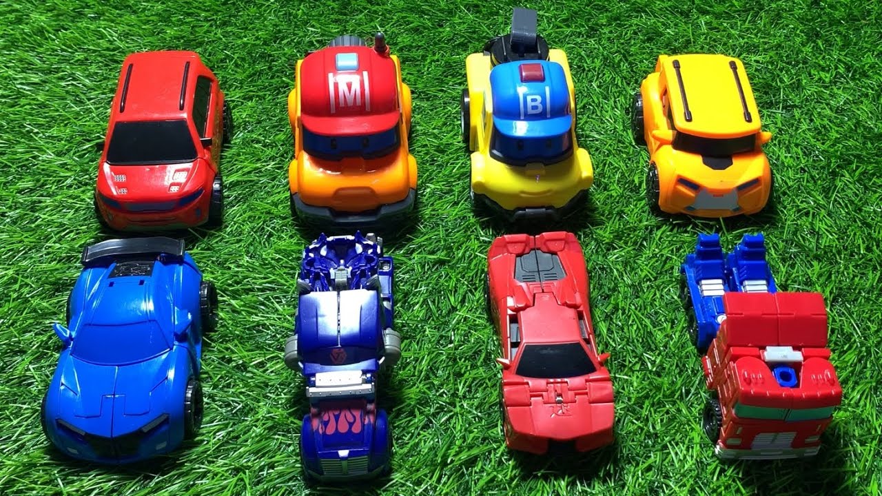 11 Minutes ASMR Robot Transformers | Transform From Cars To Robots ...