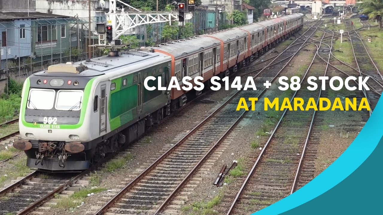 Class S14A + S8 stock at Maradana - YouTube