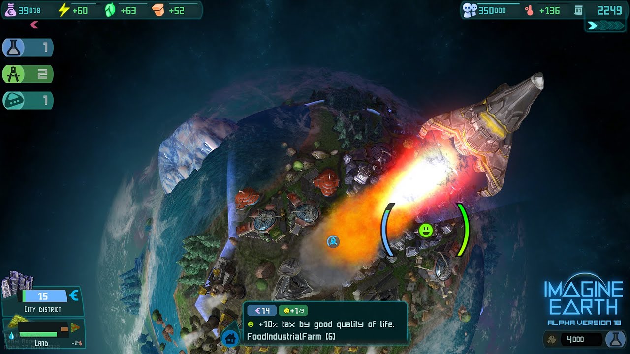 A real-time planet simulation and a build up strategy game - Imagine ...
