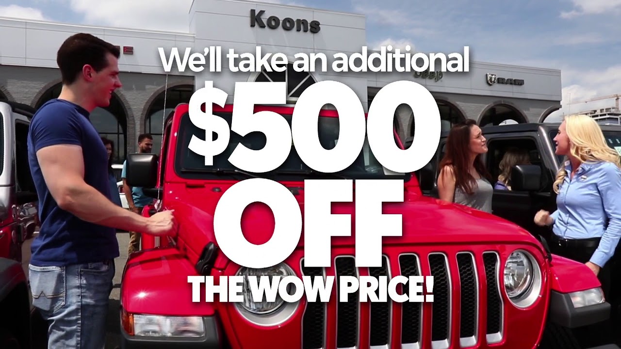 Koons Jeep - August 2018 Special - YouTube