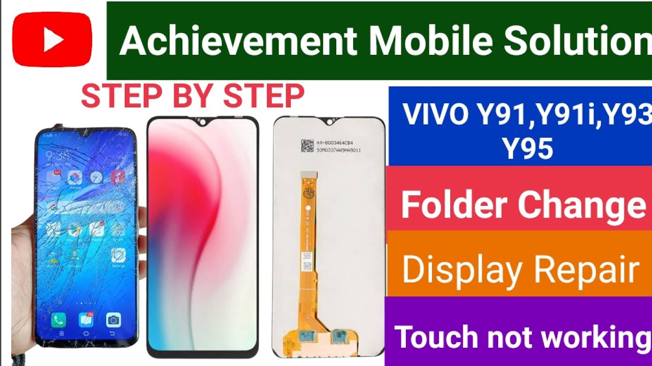 vivo y95 Folder change || touch||vivo 1807 display change|| vivo y95 ...