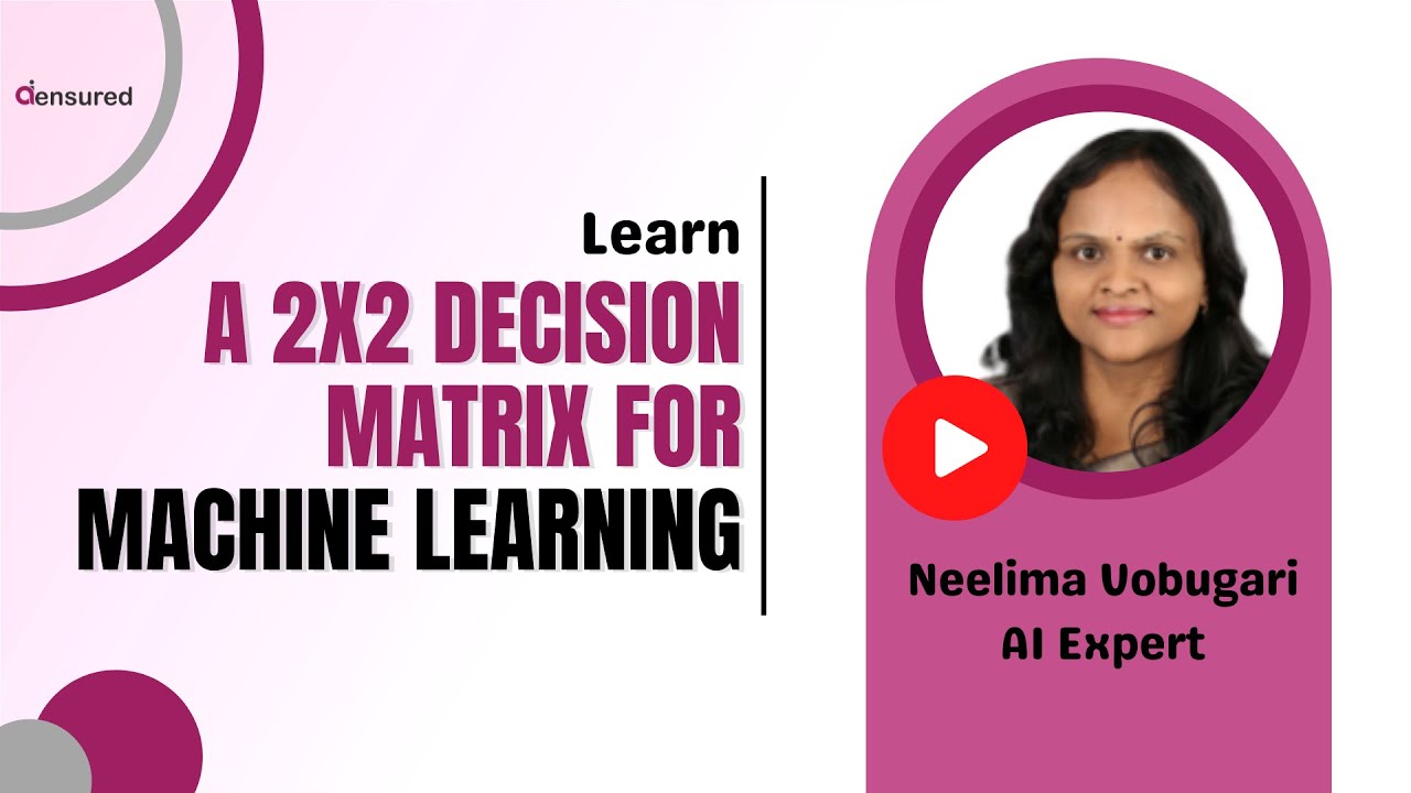 A 2X2 decision matrix for Machine Learning | aiensured.com - YouTube