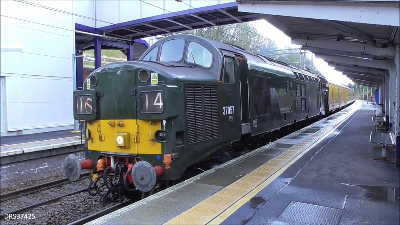 English Electric Class 37 'Thrash' in Scotland 2017 - YouTube