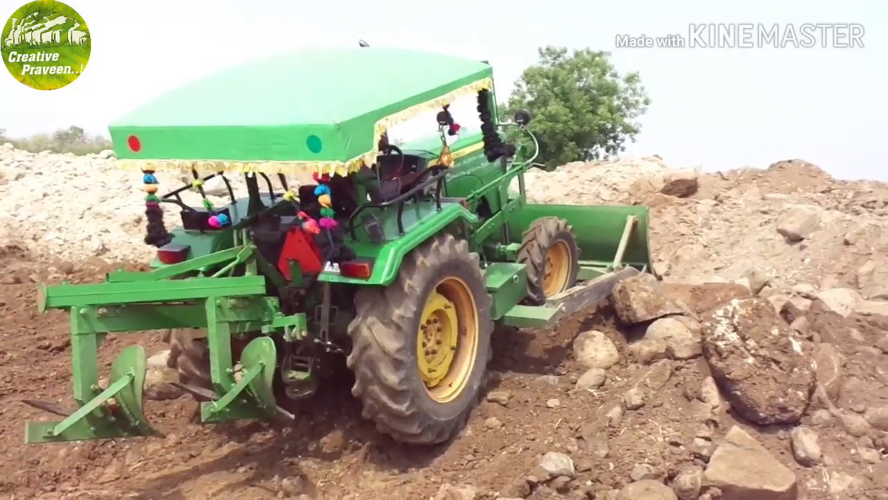 John Deere 5045 4wd|45 hp| Tractor Dozer Working Perfomences|| - YouTube
