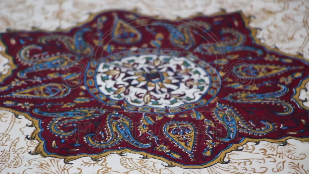 Persian textile block printed handmade Ghalamkar, Pure cotton, 200135 ...