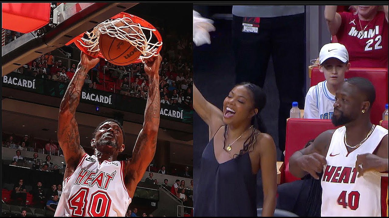 U-D! Dwyane Wade Gets Shocked That Udonis Haslem Can Still DUNK & SHOOT ...