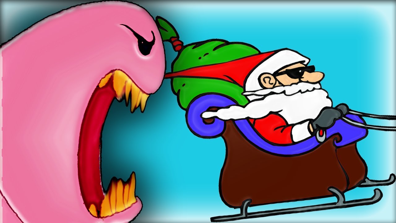 BEST CHRISTMAS GAME EVER! ~ Effing Worms Xmas - YouTube
