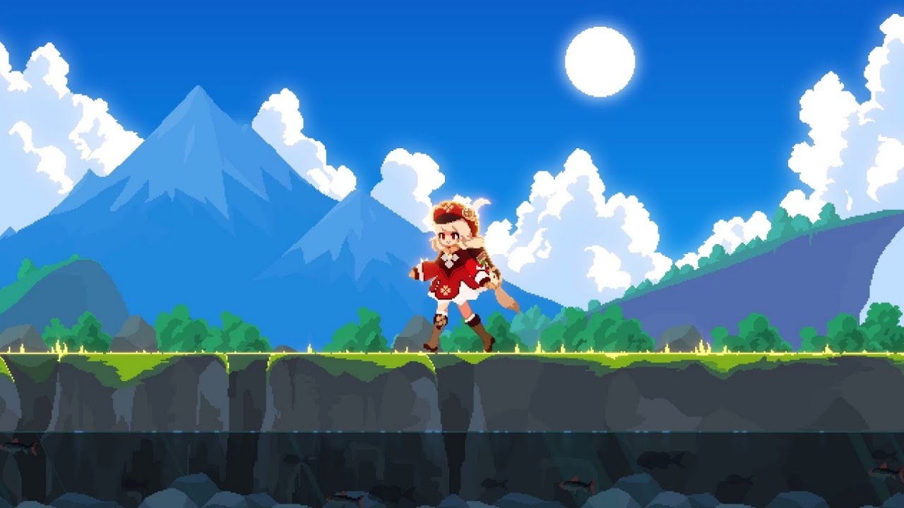 Klee Walking Pixel Genshin Impact Live Wallpaper (HD) - YouTube
