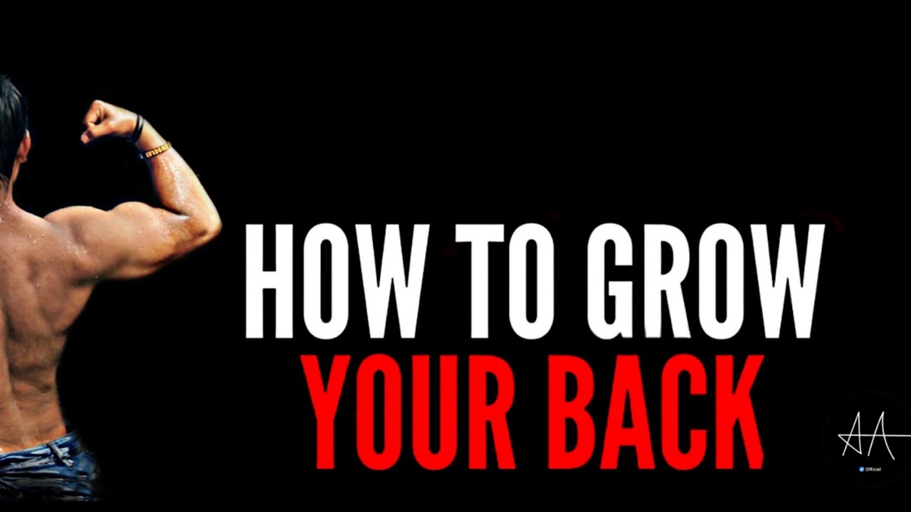 HOW TO GROW YOUR BACK | The Most Effective Back Exercises | AAfitness ...