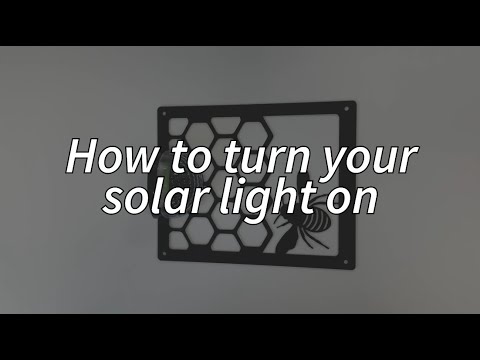 How to remove cover and turn on your Solar Light - Flory's Online - YouTube