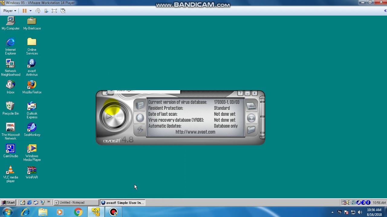 Windows 95 on Vmware Player! - YouTube