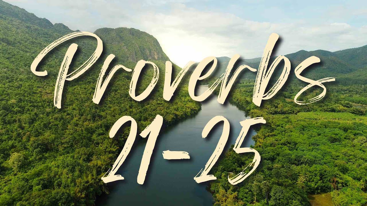 ARK Reads Proverbs 21 - Proverbs 25 (NKJV) - YouTube