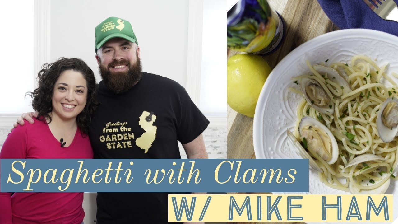 Spaghetti With Clams W Mike Ham Cara Di Falco Caras Cucina